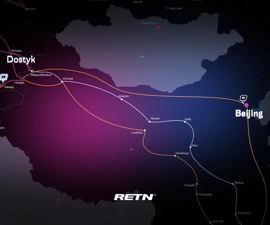 RETN strengthens positions in Asia: new route Dostyk - Beijing