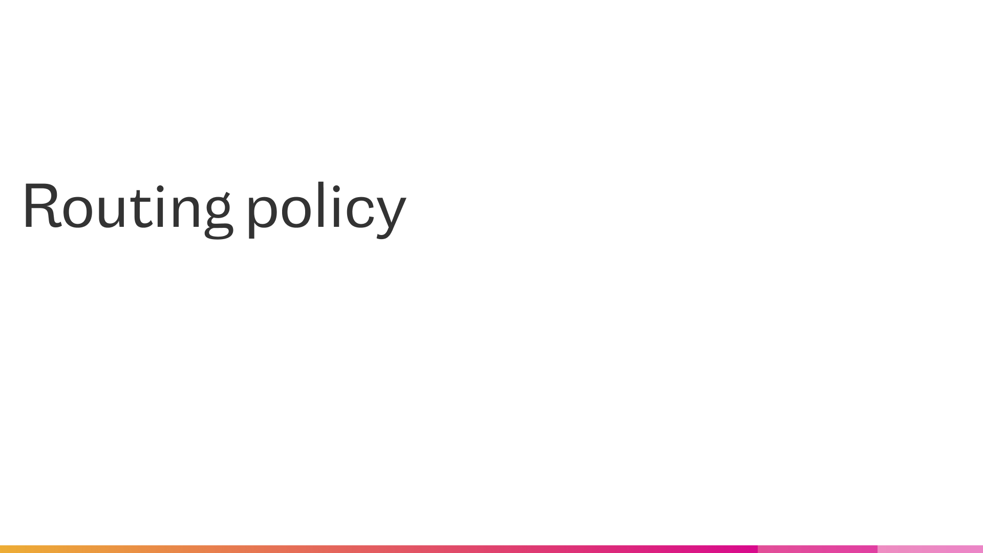 RETN Routing Policy - BGP Filter, Prefix Limits, and MEDs Policy